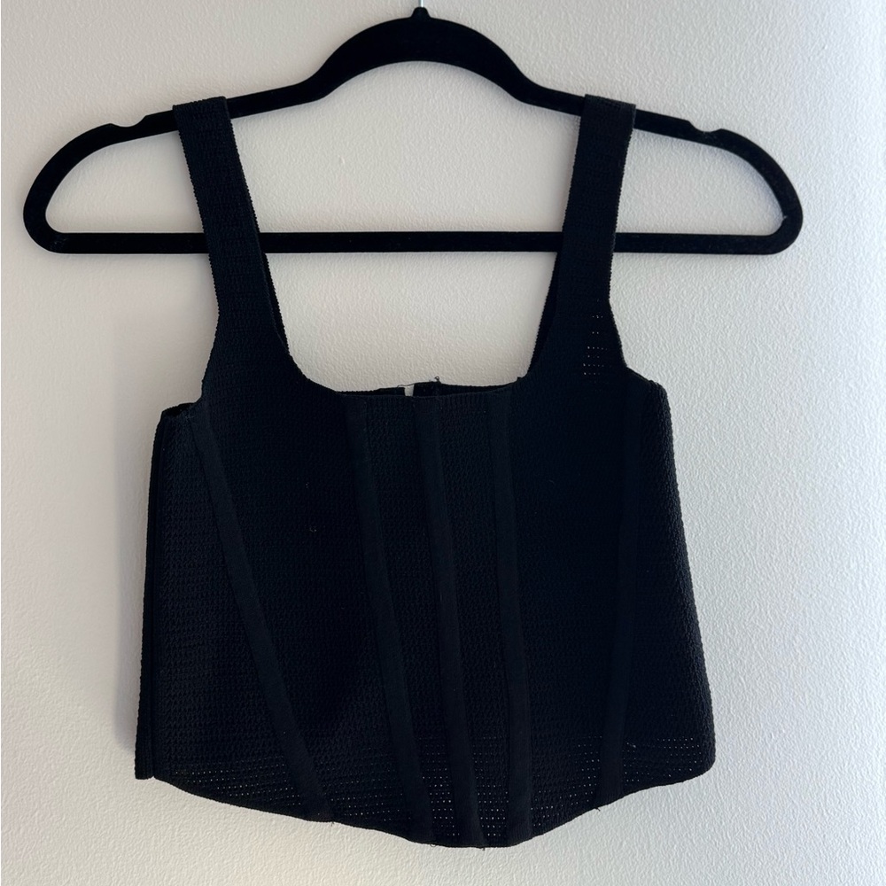 Black Mesh Top - Gem